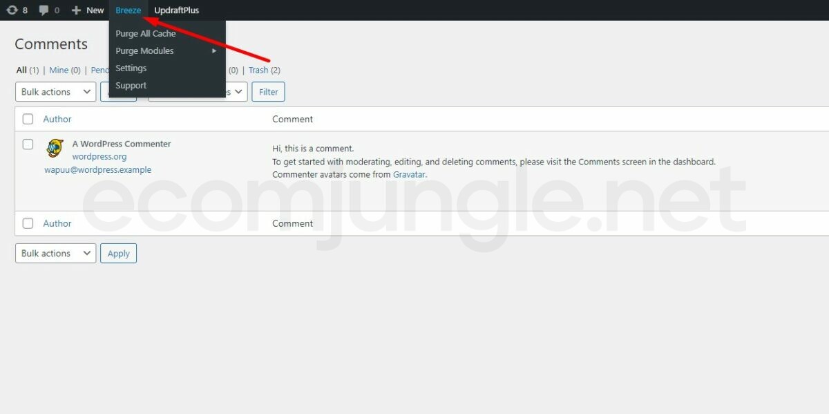 Get To Know WordPress Admin Dashboard: Key Functionality And Features Explained • eComStrive.com