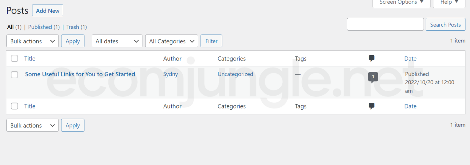 Get To Know WordPress Admin Dashboard: Key Functionality And Features Explained • eComStrive.com